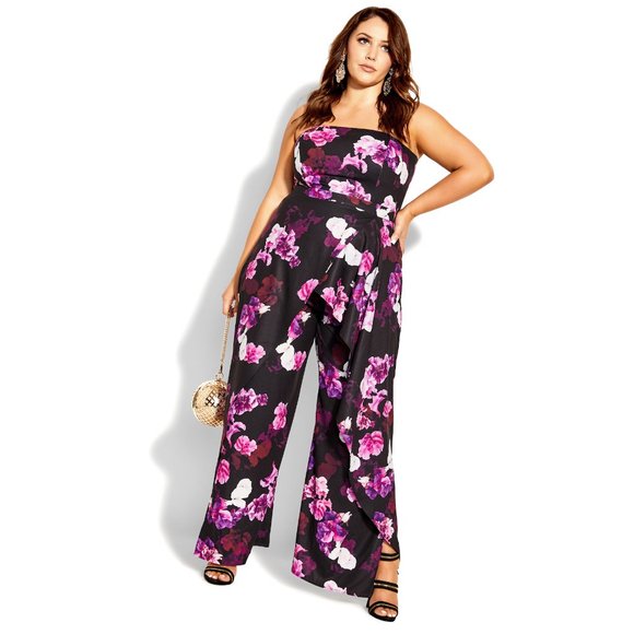 City Chic | Pants & Jumpsuits | Nwt City Chic Jumpsuit Stella Night ...
